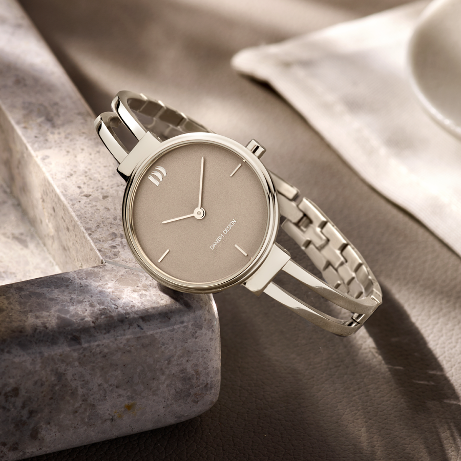 Barbara Silver bangle watch for ladies Scandinavian design